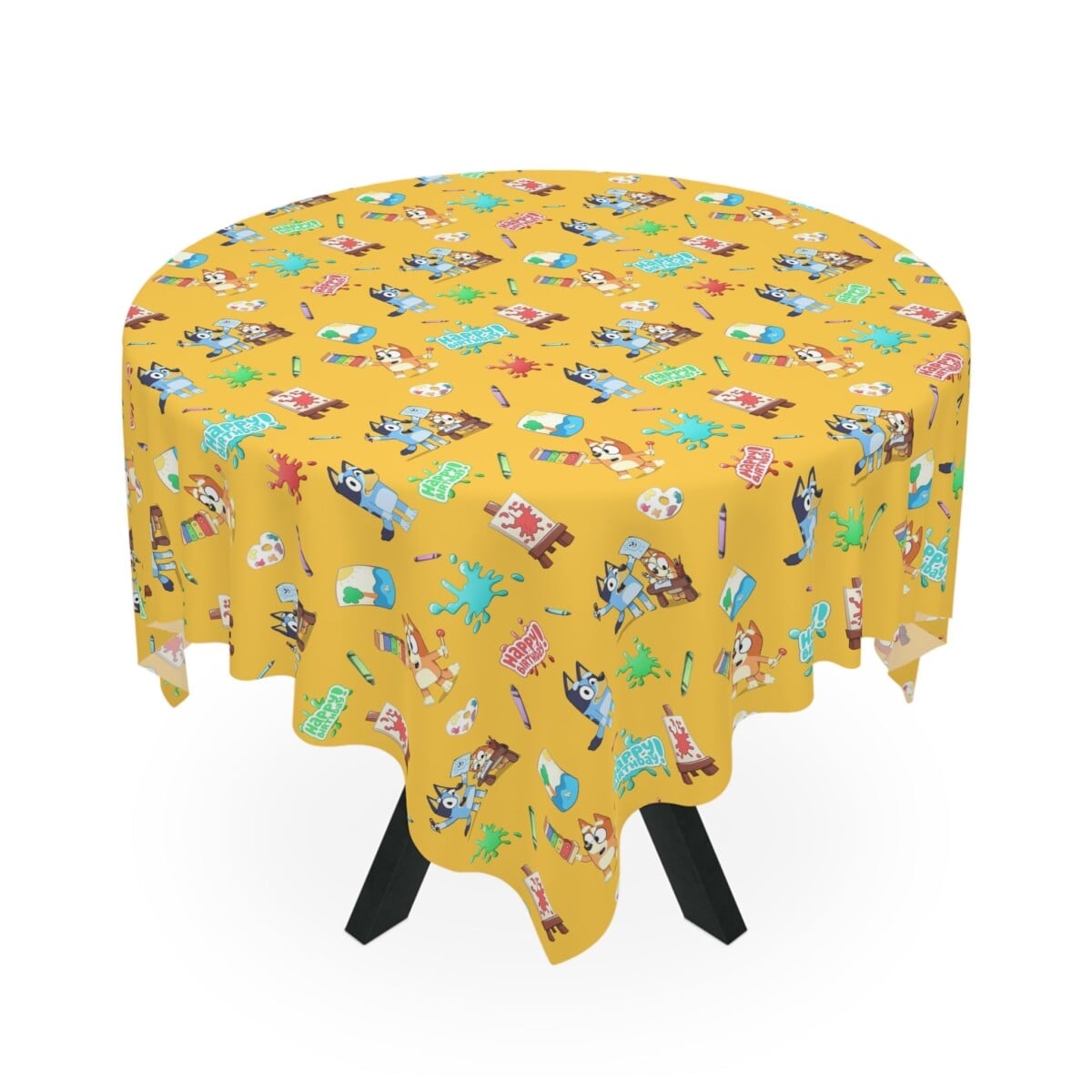 Bluey & Bingo Tablecloth - Birthday Party Table Decorations