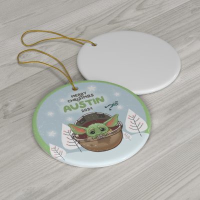 Mandalorian Baby Yoda Christmas Ornament